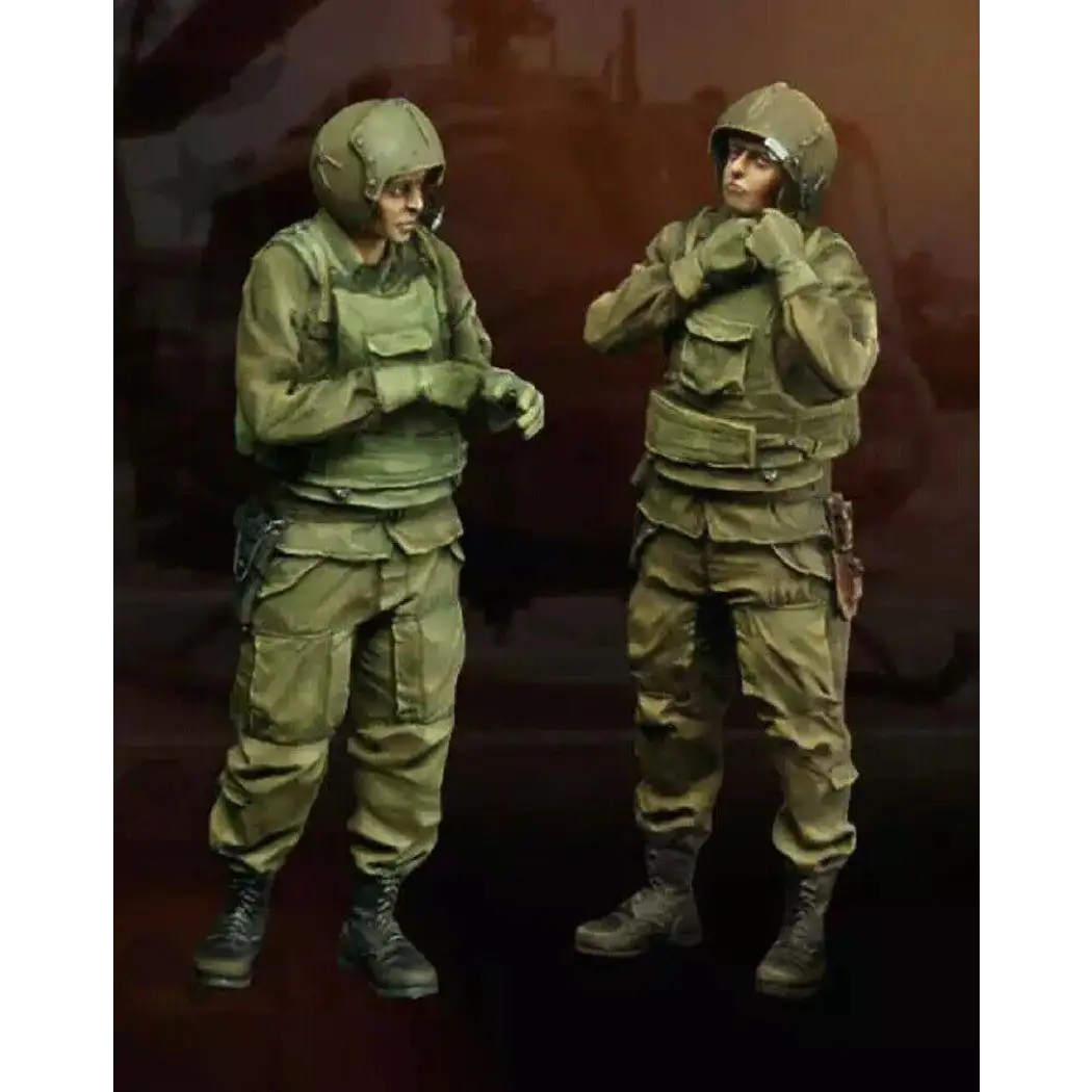 1 35 Resin Model Kit Vietnam War US Army Helicopter Pilots Unpainted 1-35-resin-model-kit-vietnam-war-us-army-helicopter-pilots-unpainted