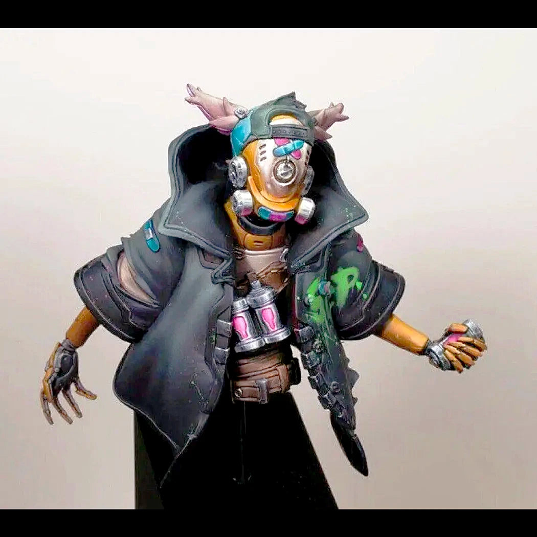 1/10 BUST Resin Cyberpunk Model Kit Droid Robot Painter Unpainted ...