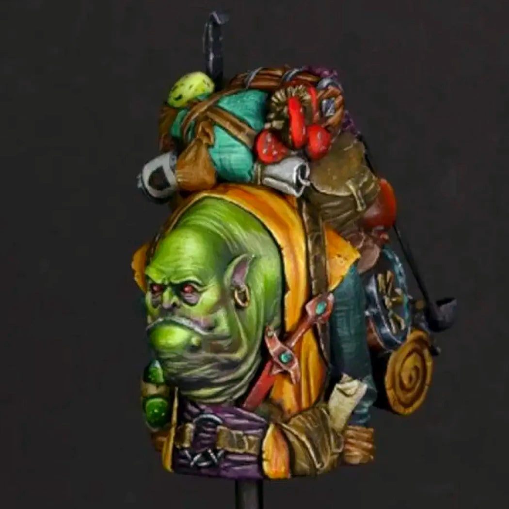 1/10 BUST Resin Model Kit Orc Wanderer Journey Traveler Fairy Tales Un ...