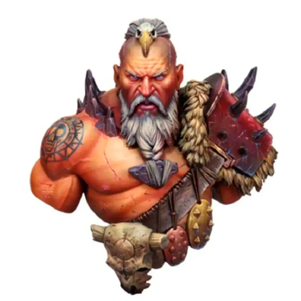 1/10 BUST Resin Model Kit Warrior King Barbarian Unpainted – Model-Fan ...