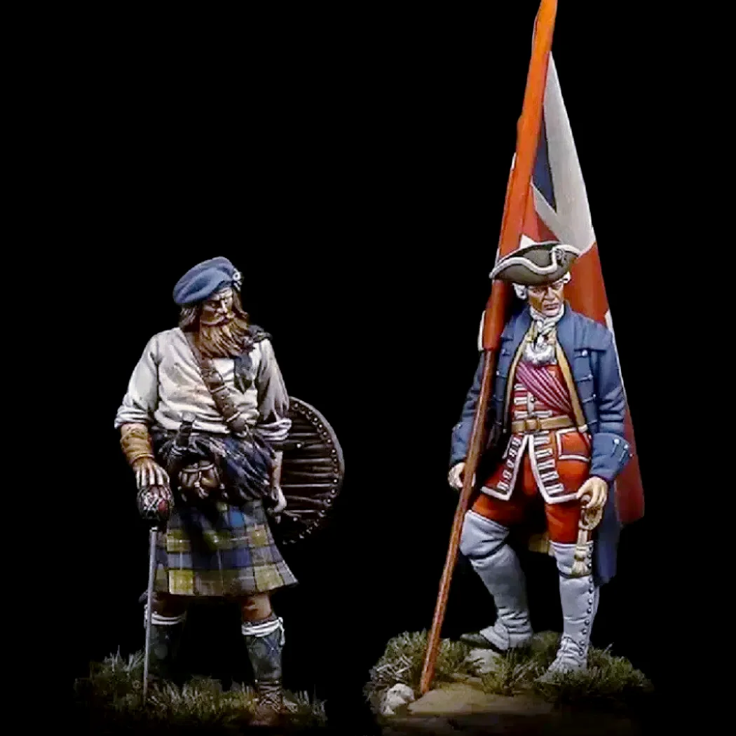 1/24 Resin Model Kit Battle of Culloden English & Scotland Highlander ...