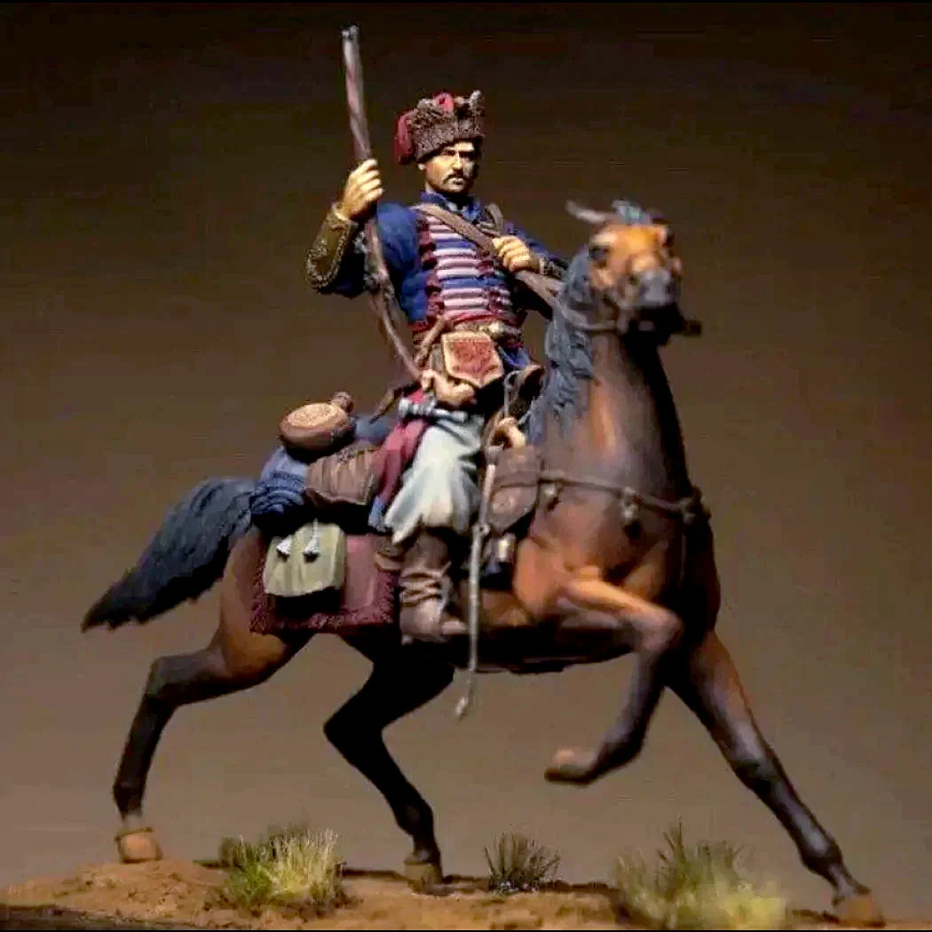 1/24 Resin Model Kit Cossack Taras Bulba Warrior Horseman Unpainted ...