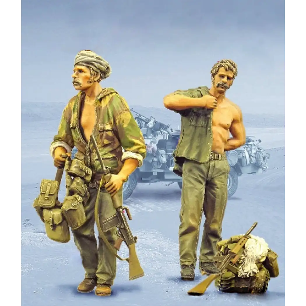 1/35 2pcs Resin Model Kit British Soldiers SAS Dhofar Rebellion Unpain ...