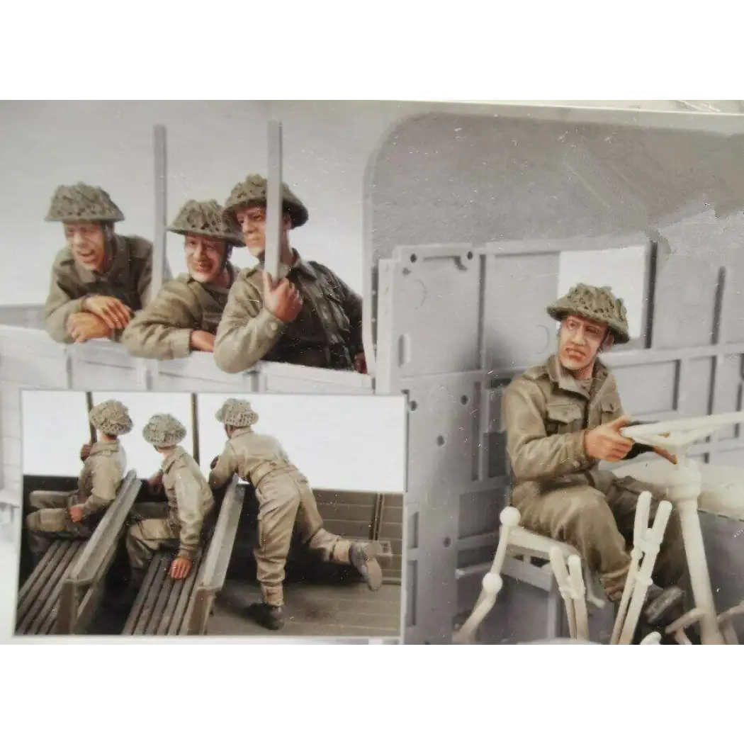 1/35 4pcs Resin Model Kit British Soldiers Matador Halftrack WW2 Unpai ...