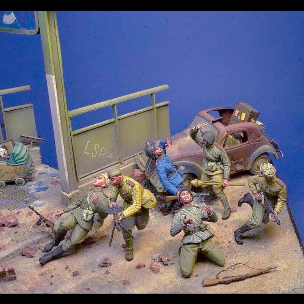 1/35 6pcs Resin Model Kit Soviet Soldiers in Berlin WW2 Unpainted ...