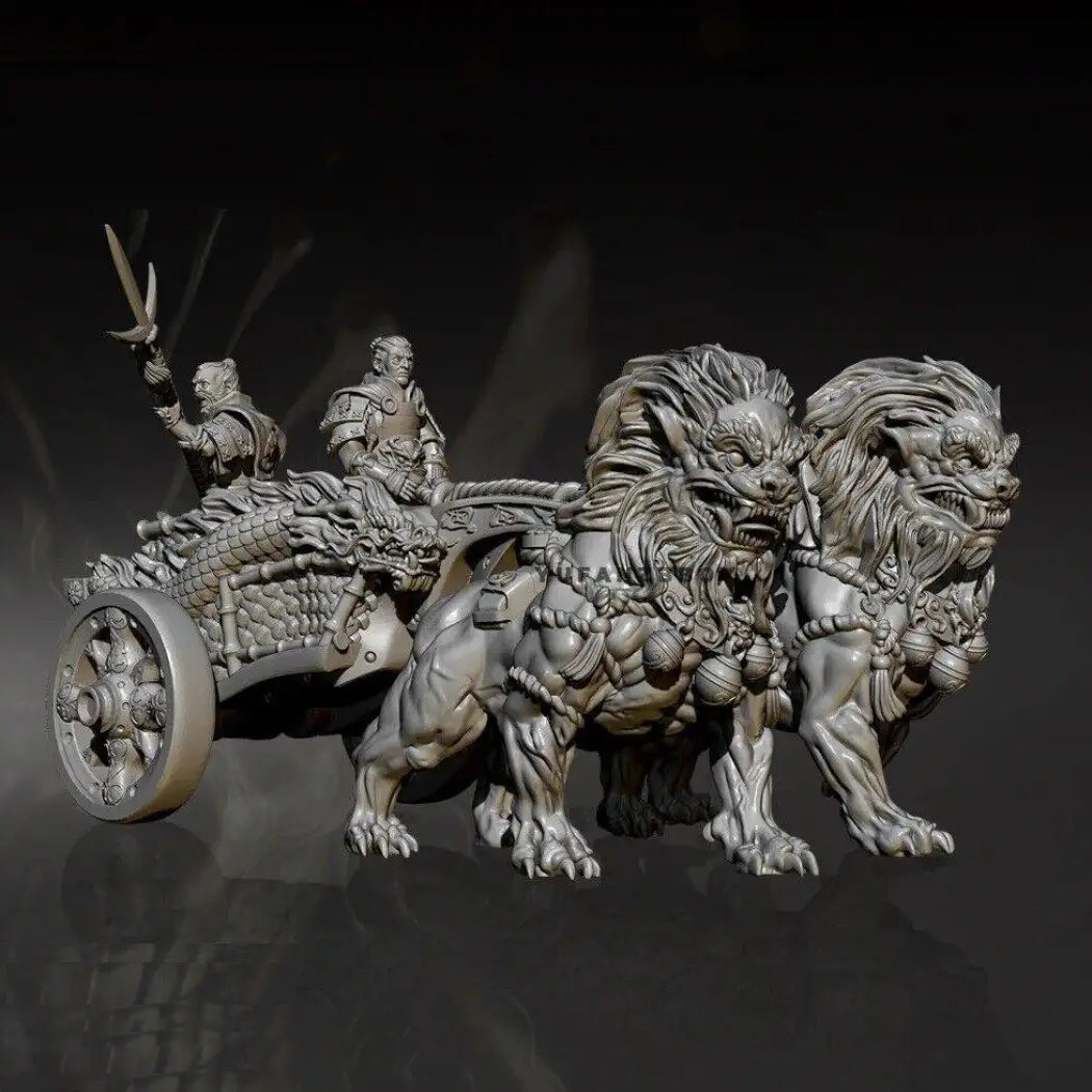 Digital STL Chinese Emperor on the Chariot Mummy – Model-Fan-Store
