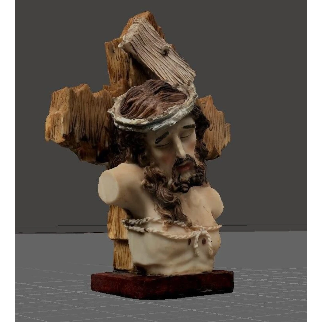Digital STL Jesus on cross Bust – Model-Fan-Store