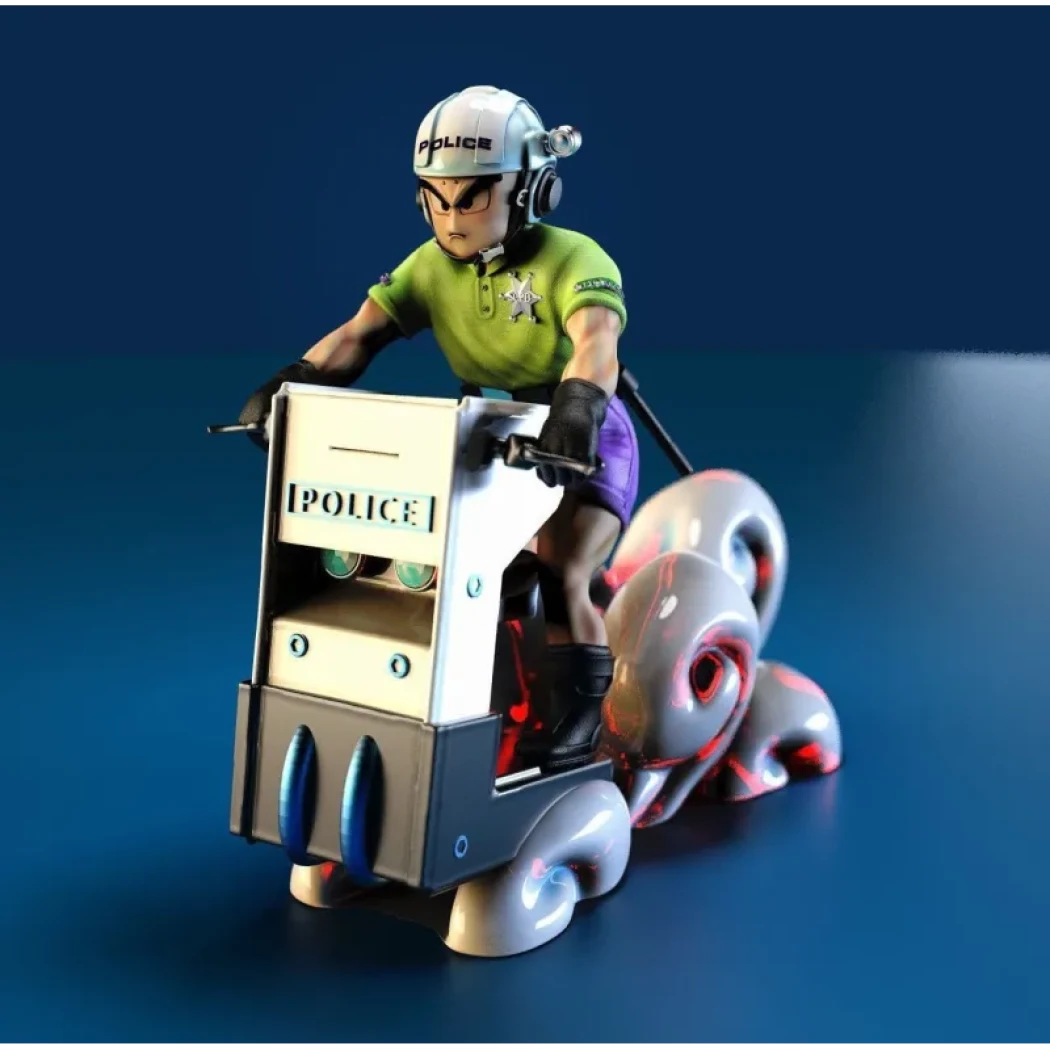 Digital STL Krilin police race – Model-Fan-Store