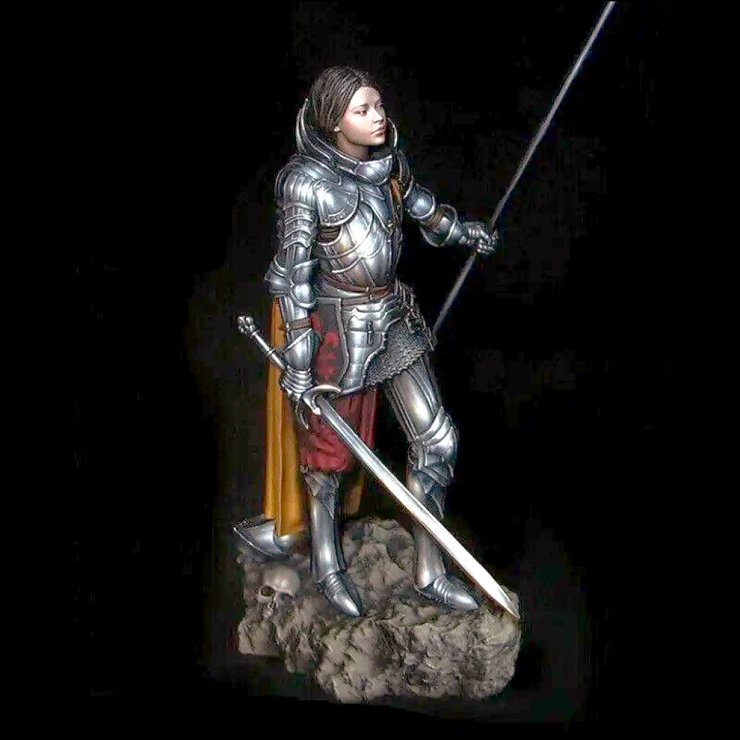 32mm Resin Model Kit Beautiful Girl Knight Jeanne d'Arc Unpainted ...