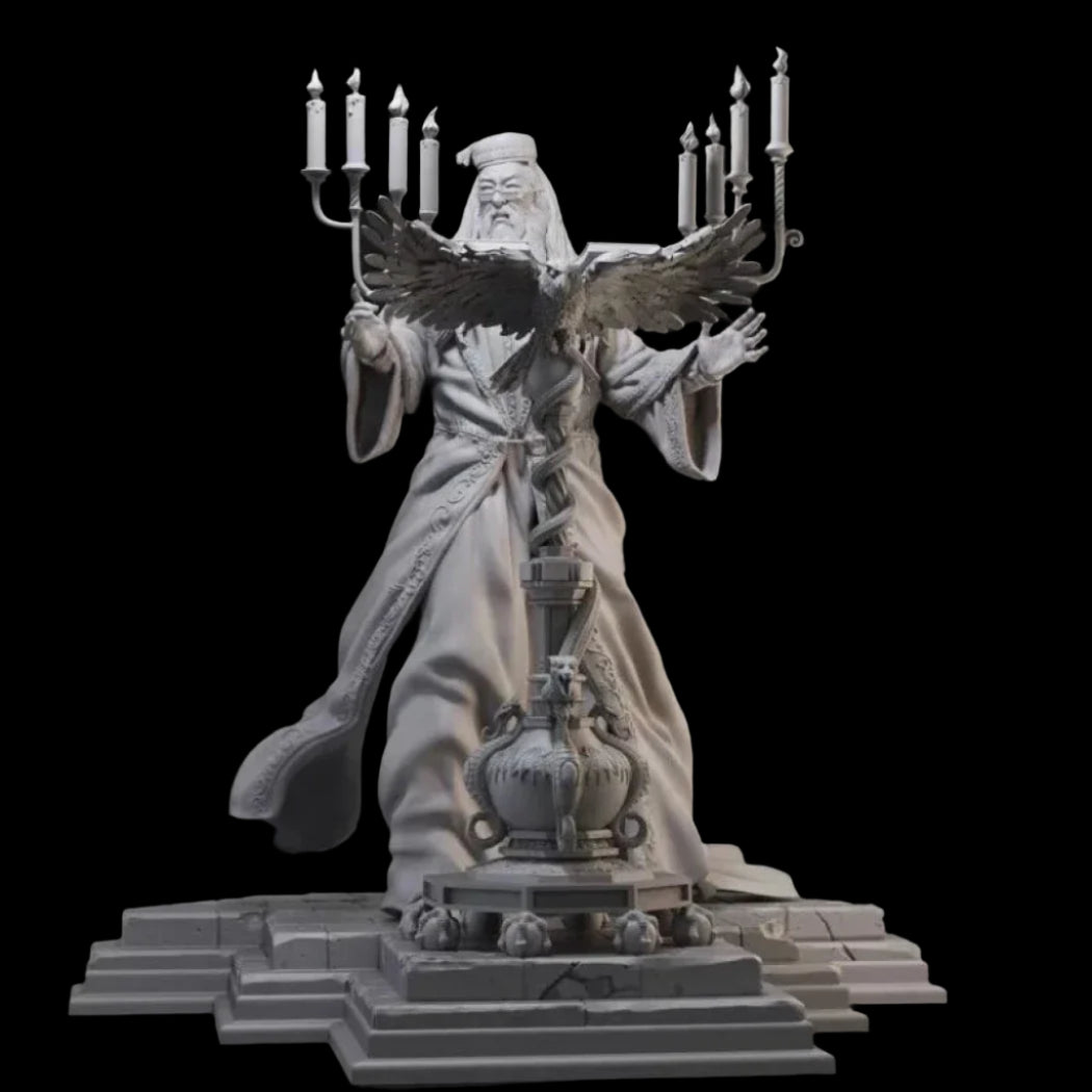 1/24 Resin Model Kit Old Wizard Teacher of Magic Fantasy Unpainted ...