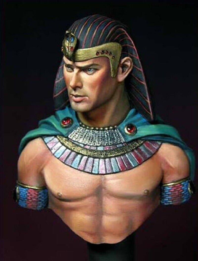 1/10 BUST Resin Model Kit Egypt Pharaoh of Ancient Ramesses II Unpaint ...