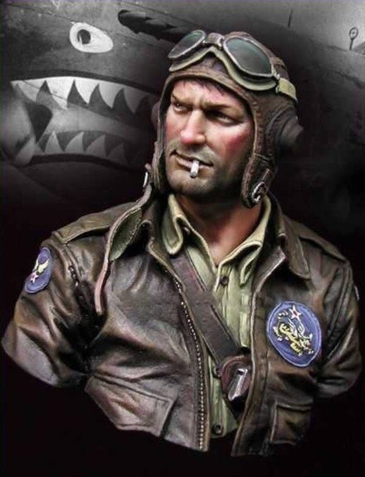 1/10 BUST Resin Model Kit US Air Force Pilot AVG WW2 Unpainted – Model ...