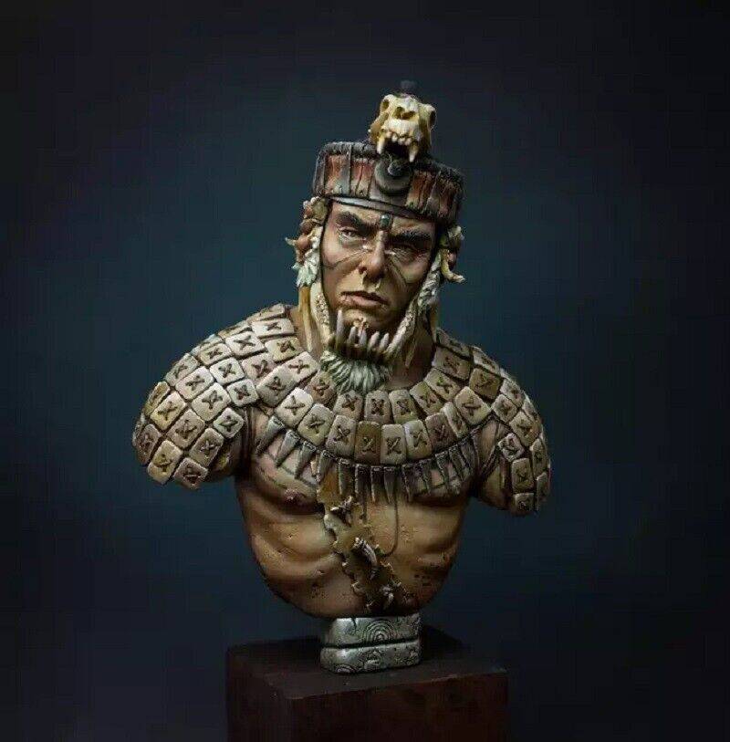 1/9 BUST Resin Model Kit Inca Warrior Mayan Native American Indian Unp ...
