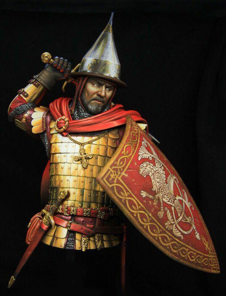 1/9 BUST Resin Model Kit Russian Medieval Knight Lord Warrior Unpainte ...