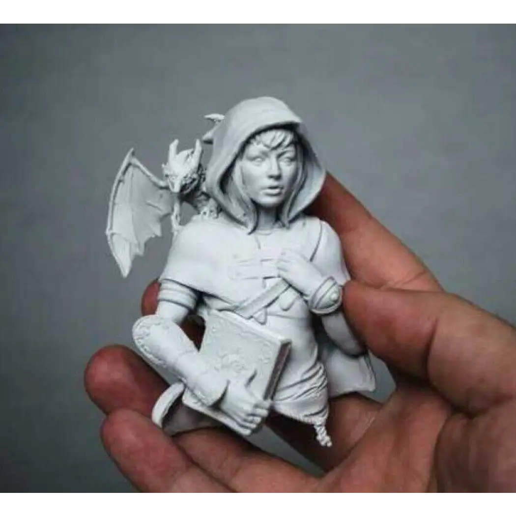 1/12 BUST BUST Resin Model Kit Beautiful Girl Mage Warlock Unpainted ...