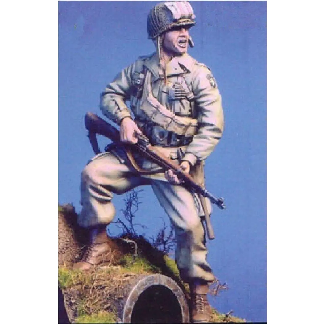 1 16 Resin Model Kit US Army Soldier 101st Airborne WW2 with Base Un 1 16 Resin Model Kit US Army Soldier 101st Airborne WW2 with Base Un