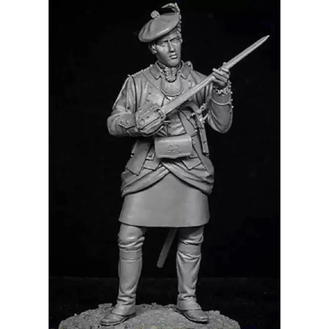 1/24 75mm Resin Model Kit Scottish Warrior Royal Regiment Soldier Unpa ...