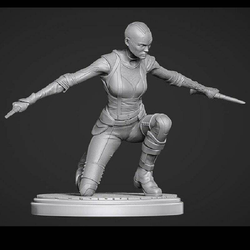 1/6 210mm 3D Print Superhero Model Kit Woman Nebula Beautiful Girl Unp ...