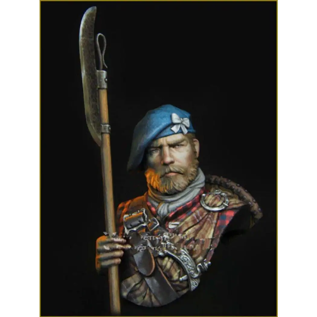 1/10 BUST Resin Model Kit Warrior Scottish Highlander Unpainted – Model ...