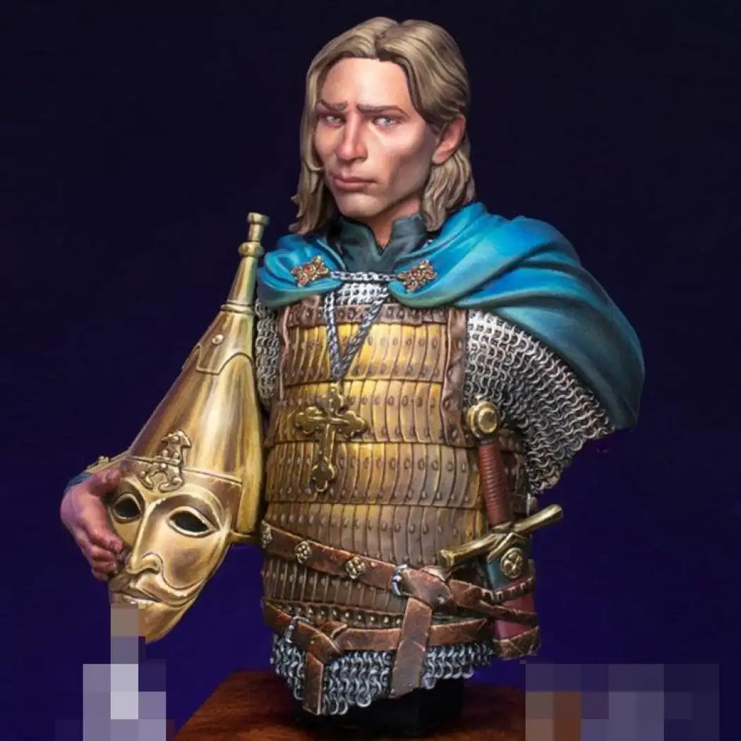 1/12 BUST Resin Model Kit Scythian Nobleman Medieval Knight Warrior Un ...