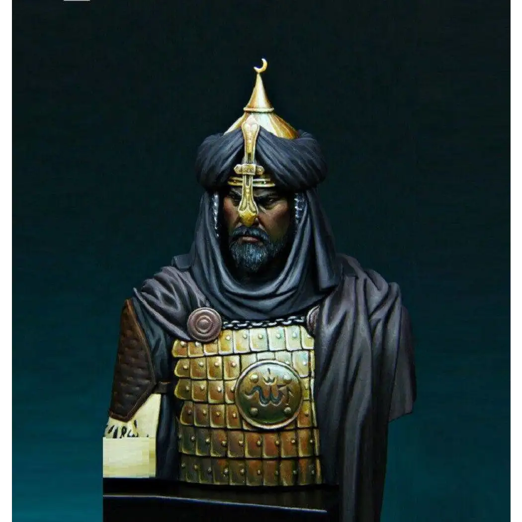 1/16 BUST Resin Model Kit Medieval Warrior Saladin Unpainted – Model ...