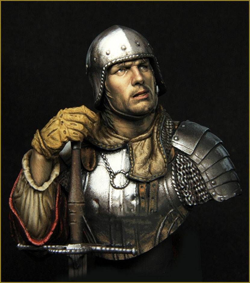 1/10 BUST Resin Model Kit European Medieval Knight Unpainted – Model ...
