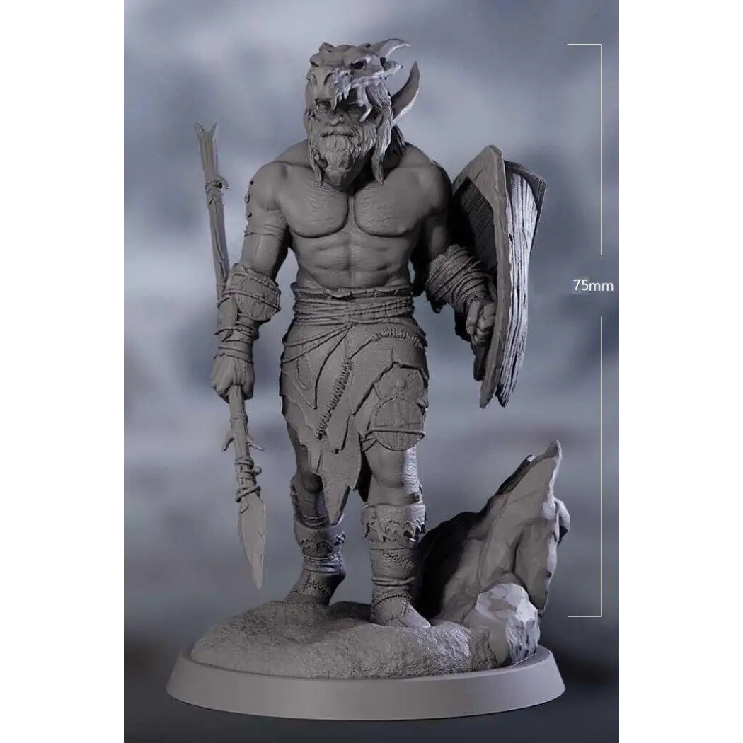 1/24 75mm 3D Print Model Kit Barbarian Warrior Unpainted – Model-Fan-Store
