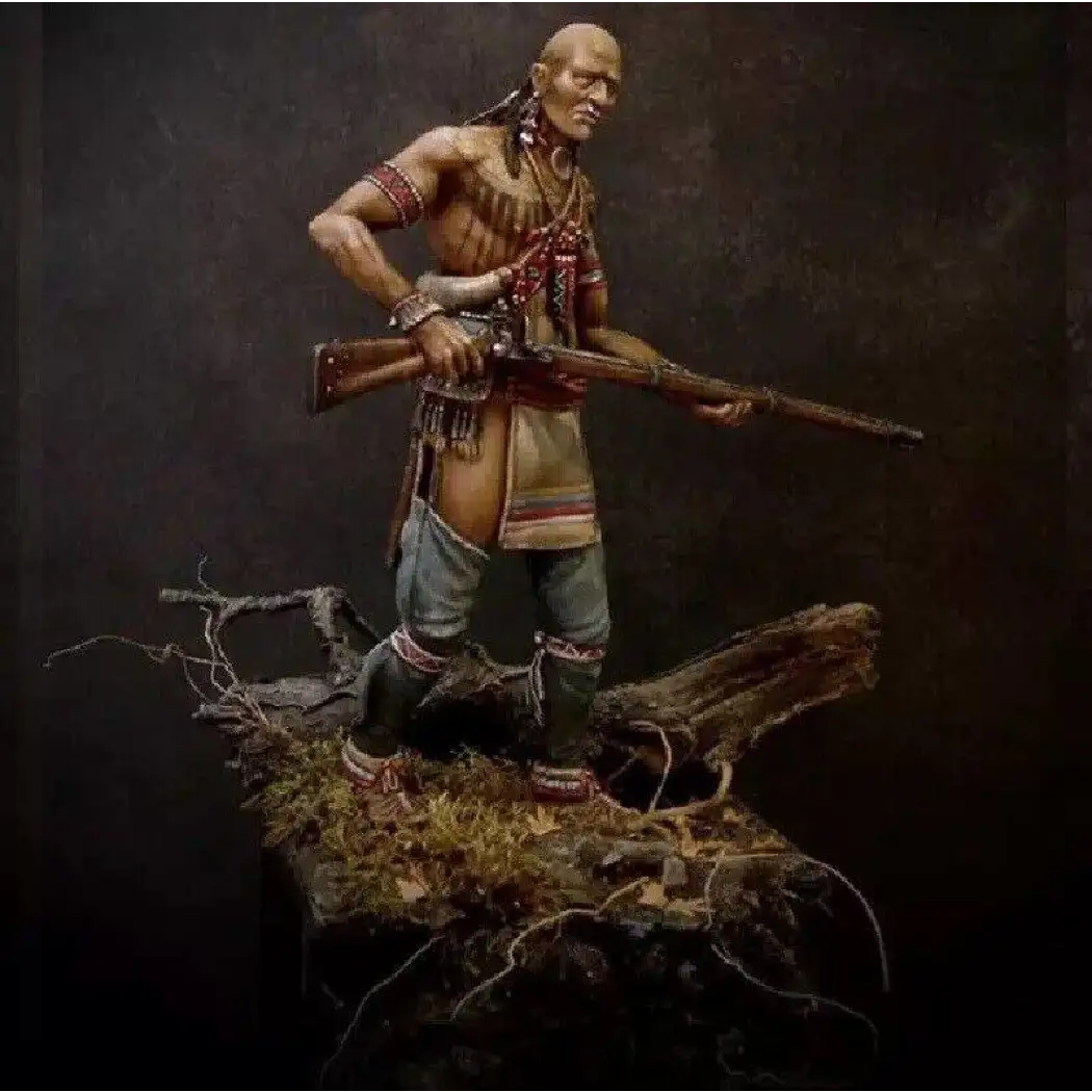1/24 75mm Resin Model Kit Cherokee Indian Warrior Unpainted – Model-Fan ...
