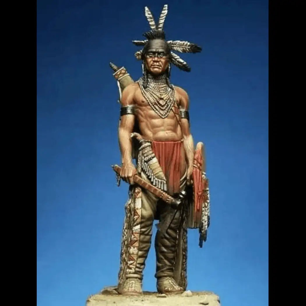 1/24 75mm Resin Model Kit Warrior Native American Indian Scout Unpaint ...