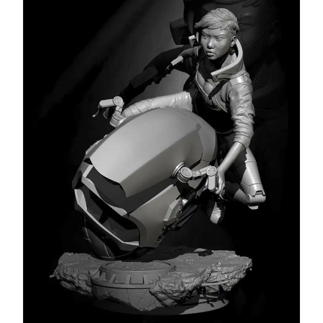1/24 Resin Cyberpunk Model Kit Motorcycle Killer TD-2986 Unpainted ...