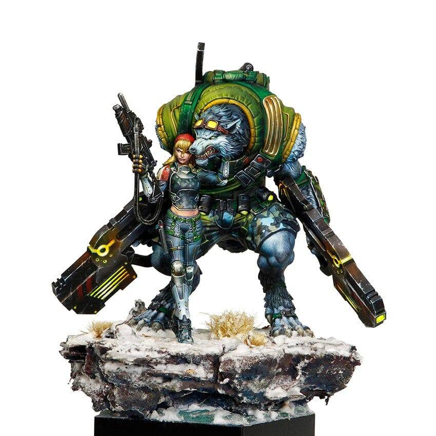 1/24 Resin Model Kit Girl Space Werewolf Rangers Fairy Tales Miniature ...