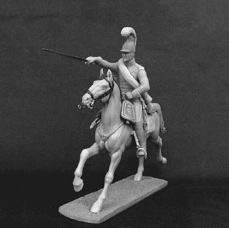 1/32 Resin Model Kit Napoleonic Wars Saxon Rider Horseman Unpainted ...