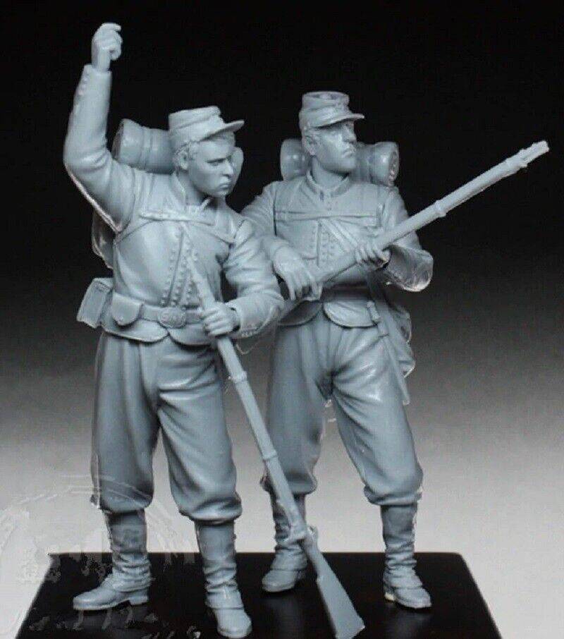 1/35 2pcs Resin Model Kit 14th Brooklyn New York State Militia Unpaint ...
