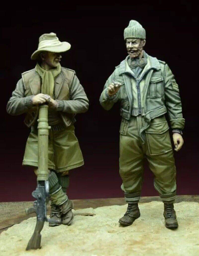 1/35 2pcs Resin Model Kit British Soldiers Infantry WW2 Unpainted ...