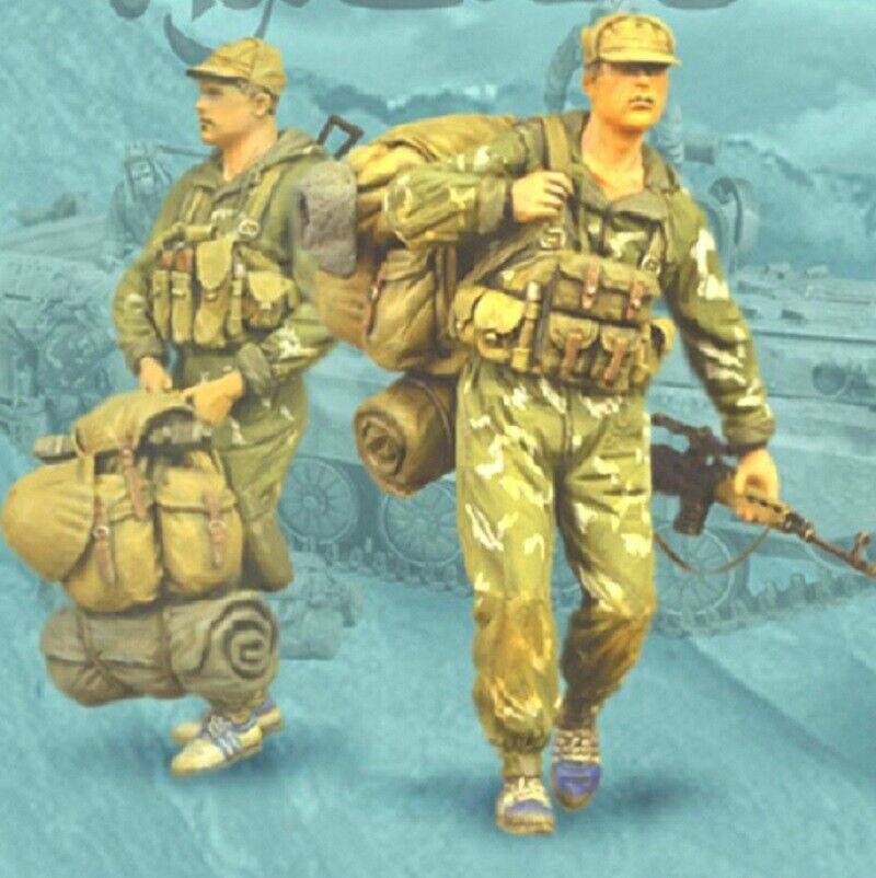 1/35 2pcs Resin Model Kit Russian Soldiers Infantry Special Forces Unp ...