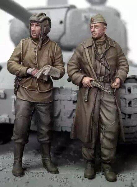 1/35 2pcs Resin Model Kit Soviet Soldiers Tankers WW2 Unpainted – Model ...