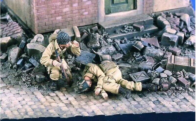 1/35 2pcs Resin Model Kit US Army Soldiers Airborne WW2 Unpainted ...