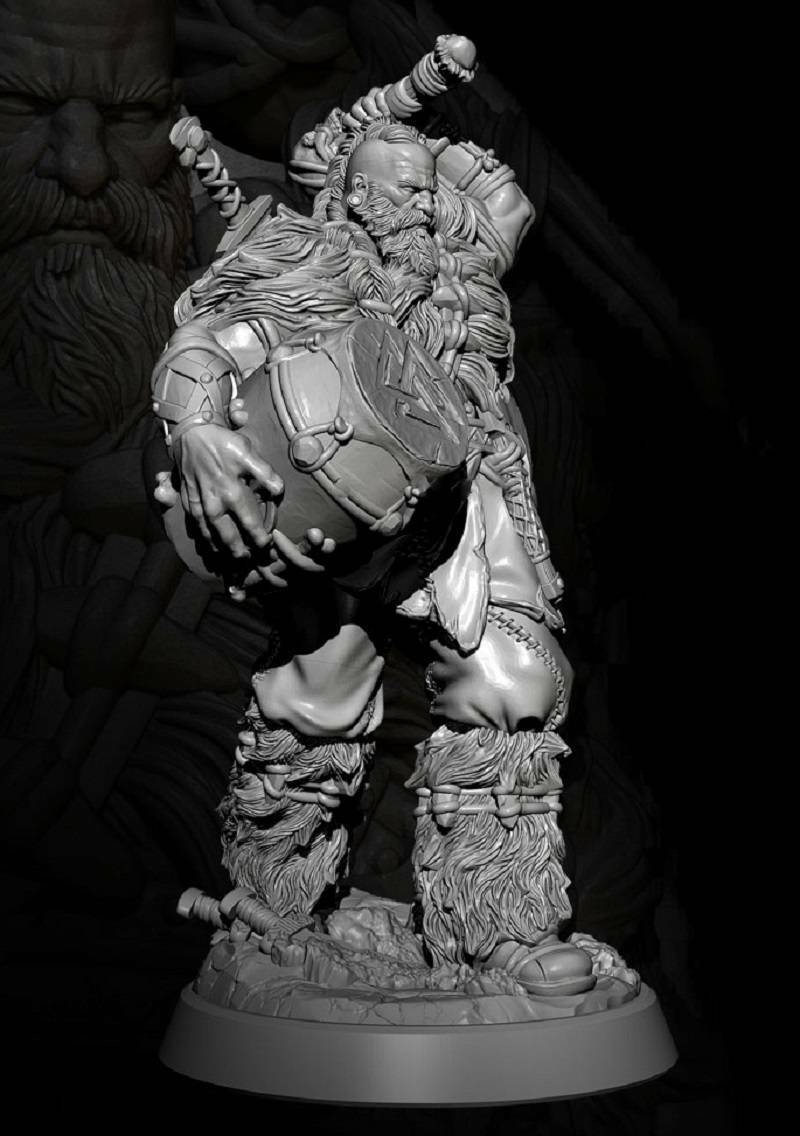 1/35 Resin Model Kit Warrior Barbarian Viking TD-3114 Unpainted – Model ...
