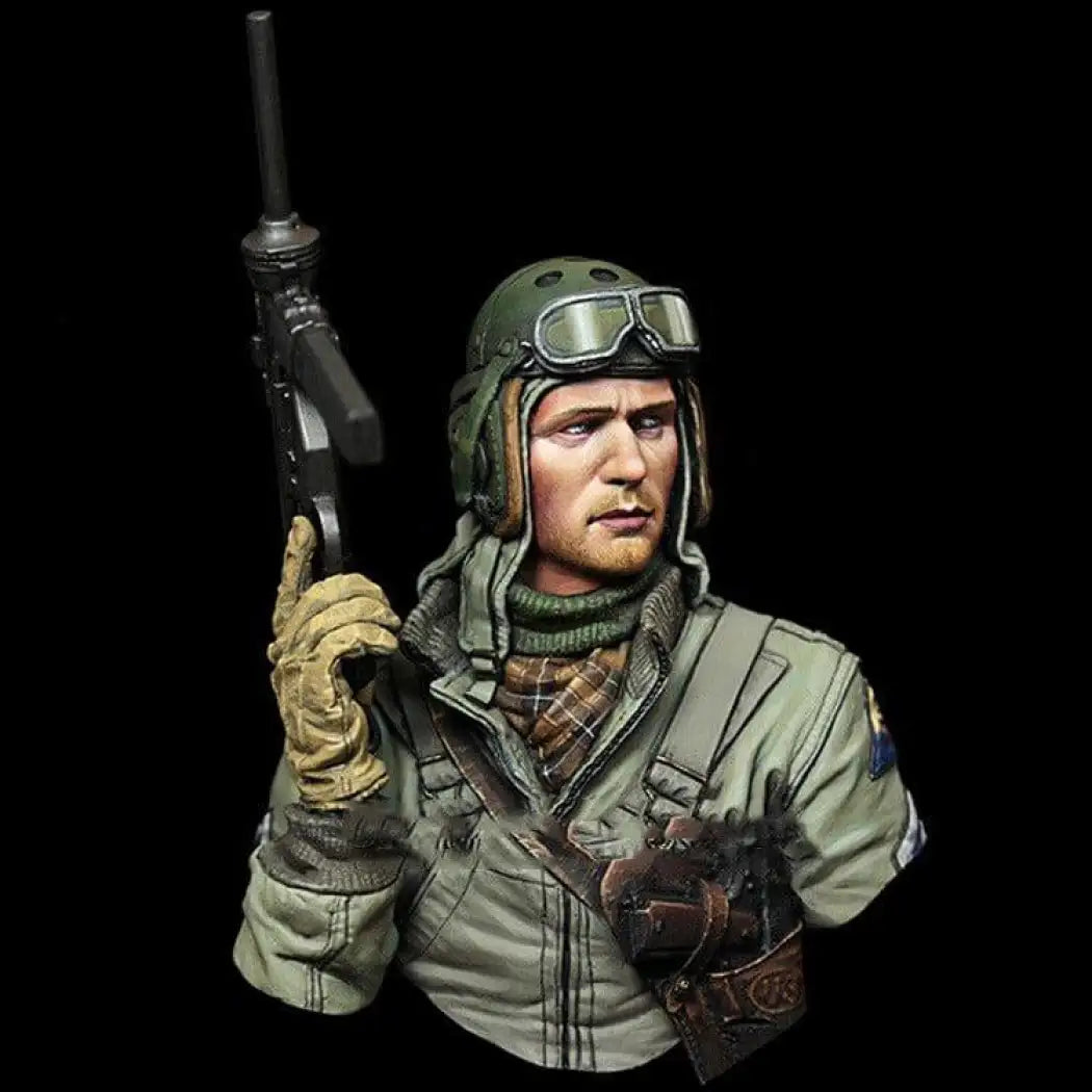 1/10 BUST Resin Model Kit US Army Soldier Tank Raider WW2 Unpainted ...